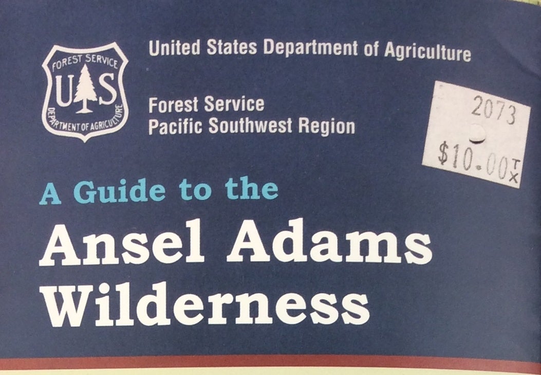 A Guide to the Ansel Adams Wilderness Map (USFS) | Online Shop ...